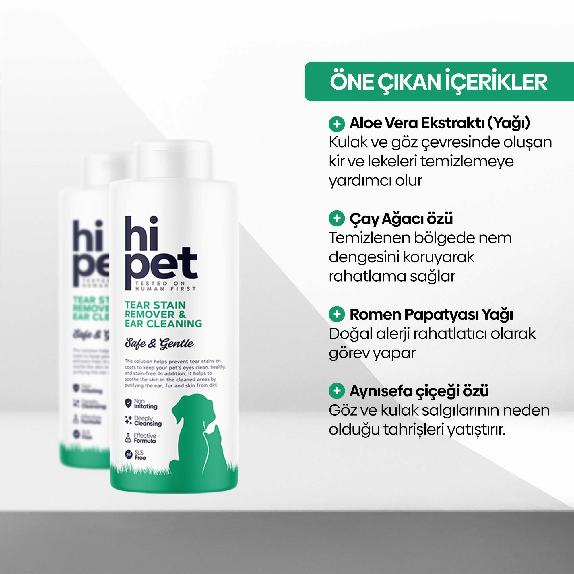 HiPet Gözyaşı Lekesi ve Kulak Temizleme Solüsyonu – hipetturkey