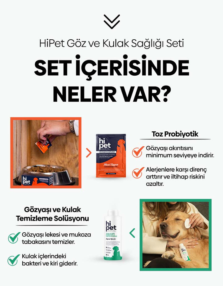HiPet Göz ve Kulak Sağlığı Seti – hipetturkey